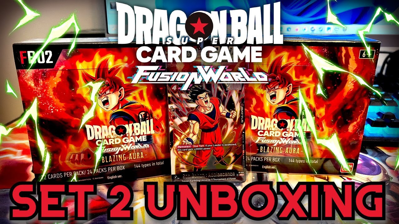 DBSCG Fusion World | Set 2 Blazing Aura Unboxing - YouTube
