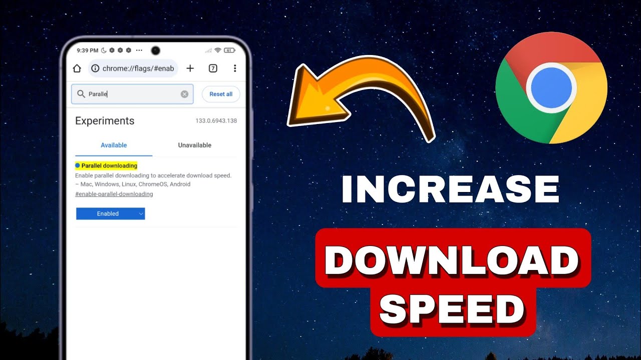 How To Increase Download Speed In Chrome Android - YouTube