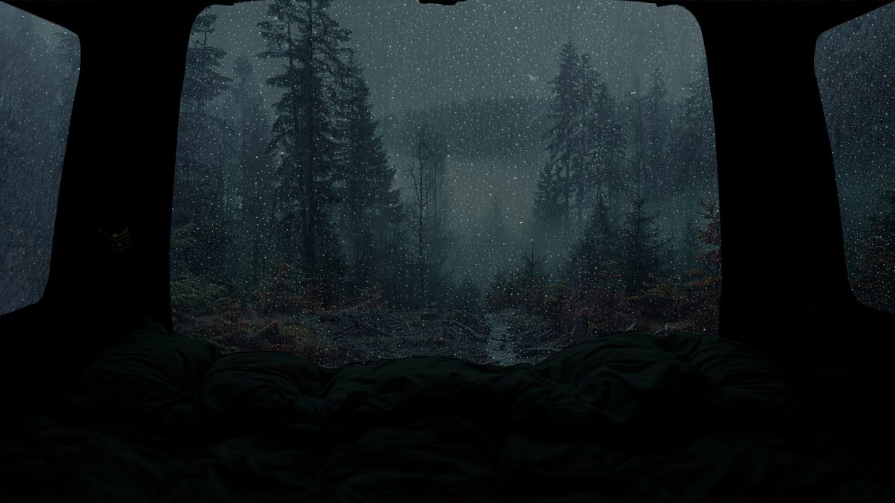 Camping with Rain | Relax and Sleep Immediately with Calming Rain ...