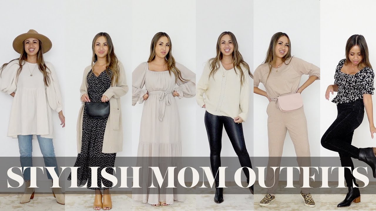 STYLISH FALL OUTFITS FOR MOMS! - YouTube