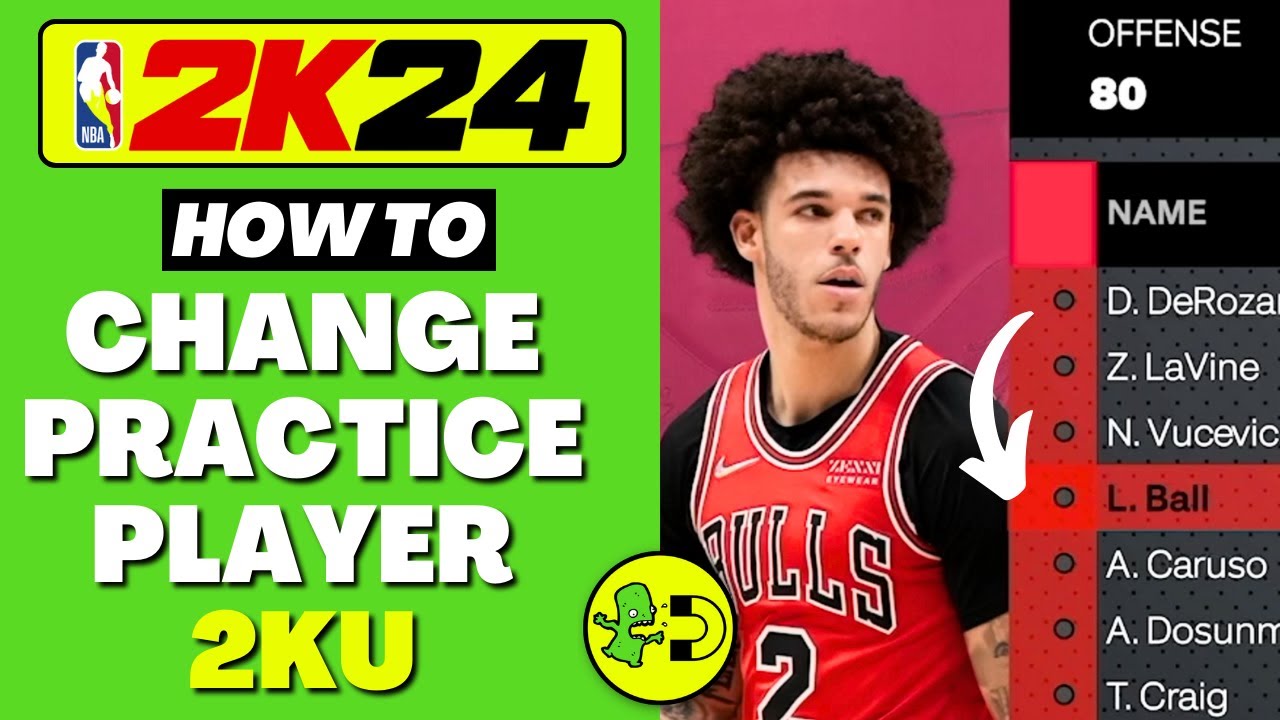 NBA 2K24 How to Change Practice Player 2KU - YouTube
