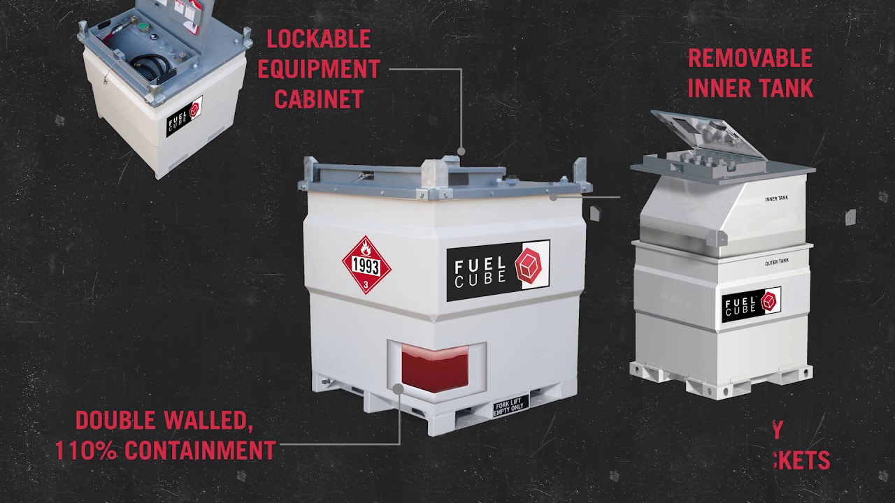 Western Global FuelCube Gasoline/Diesel Fuel Tank with 12V Pump Kit ...