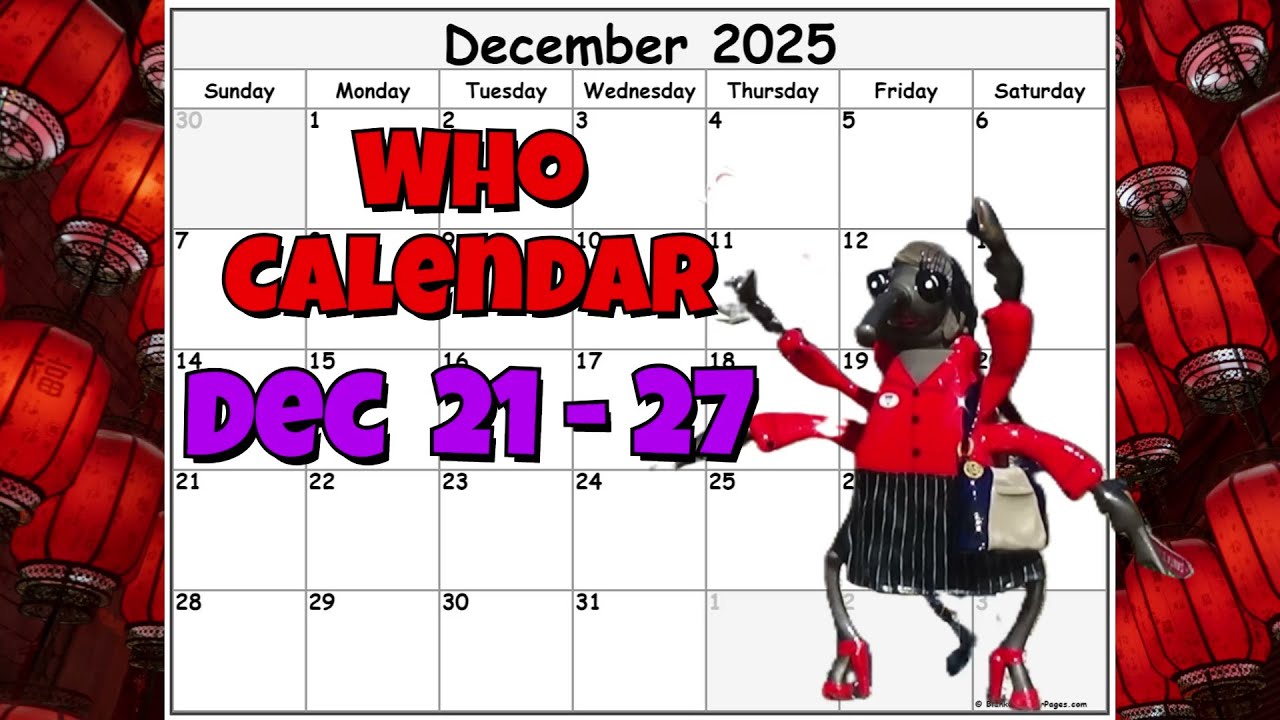 Who Calendar 4 - YouTube