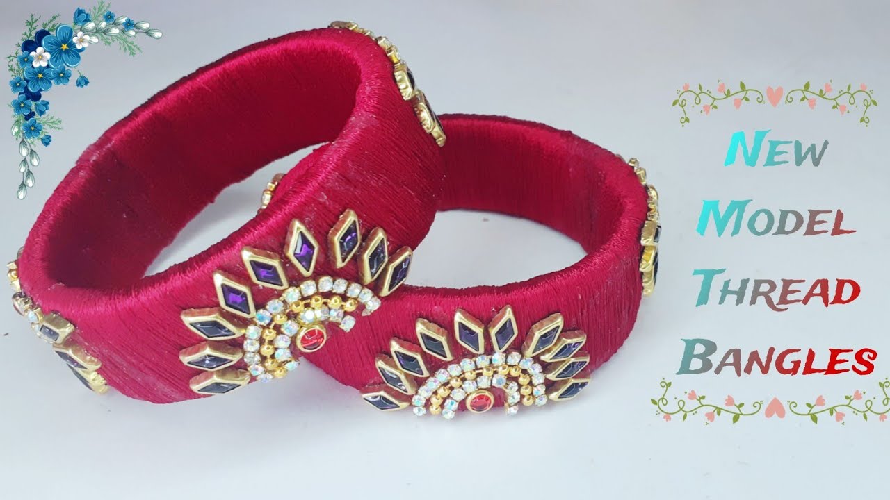 Awesome Thread Bangles || How to Make Silk Thread Bangles at Home ...