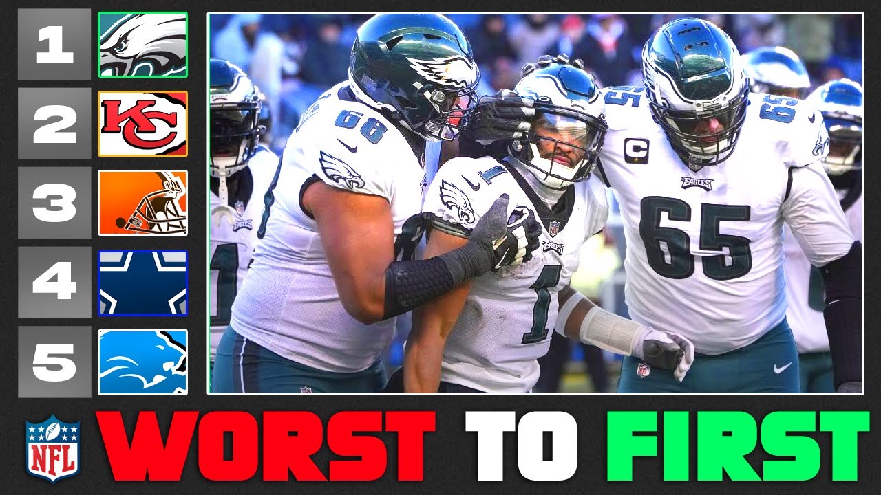 Ranking EVERY NFL Offensive Line From WORST to FIRST - YouTube