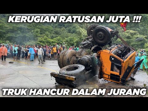 Rugi Ratusan Juta, Truk Hancur Tidak Bisa Dipakai Korban Ganasnya Sitinjau Lauik