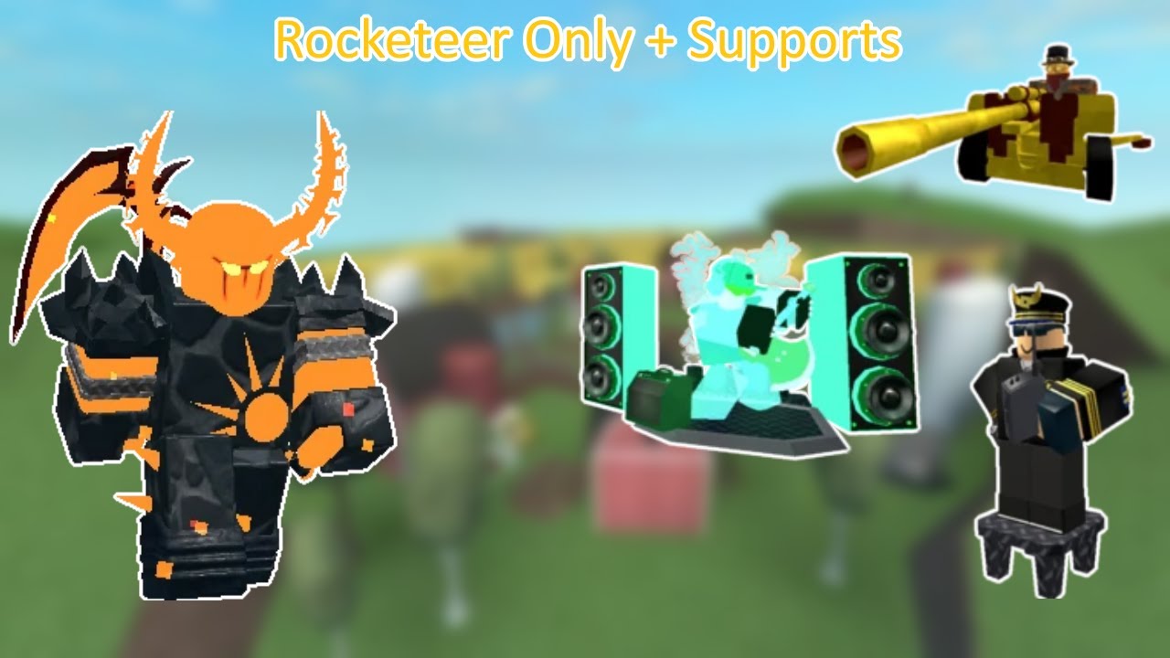 Rocketeer Only + Supports︱Tower Defense Simulator︱Roblox - YouTube