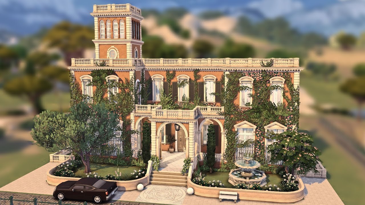 ITALIAN VILLA | Sims 4 Speed Build (Stop Motion) - YouTube