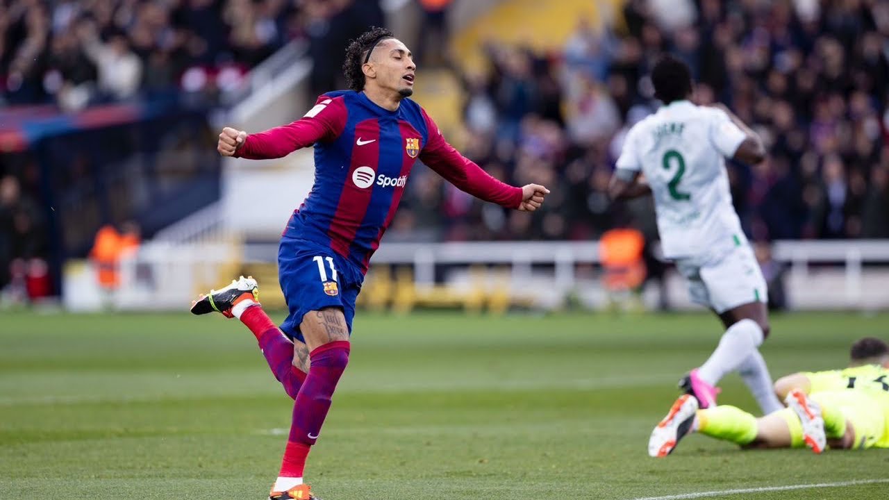 Raphinha goal vs Getafe | Barcelona vs Getafe | Highlights. - YouTube