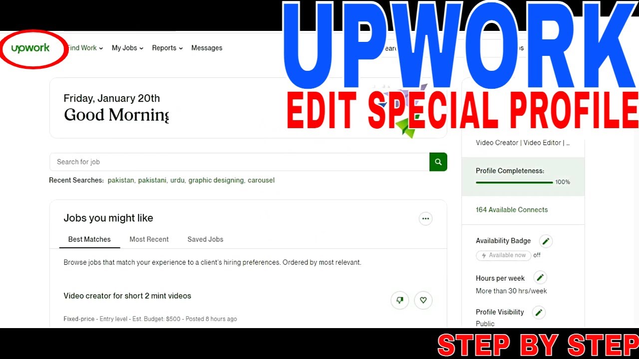 How To Edit Specialized Profile On Upwork 🔴 - YouTube