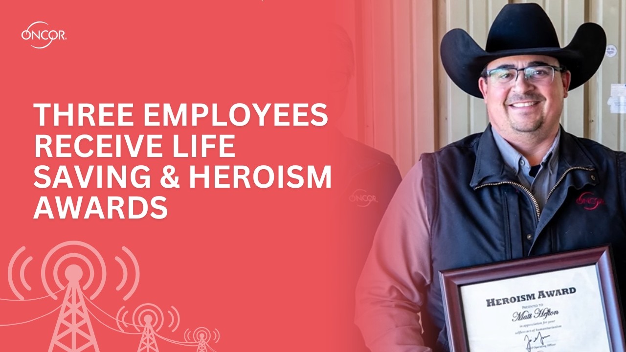 Oncor TV: Three Employees Receive Life Saving & Heroism Awards - YouTube