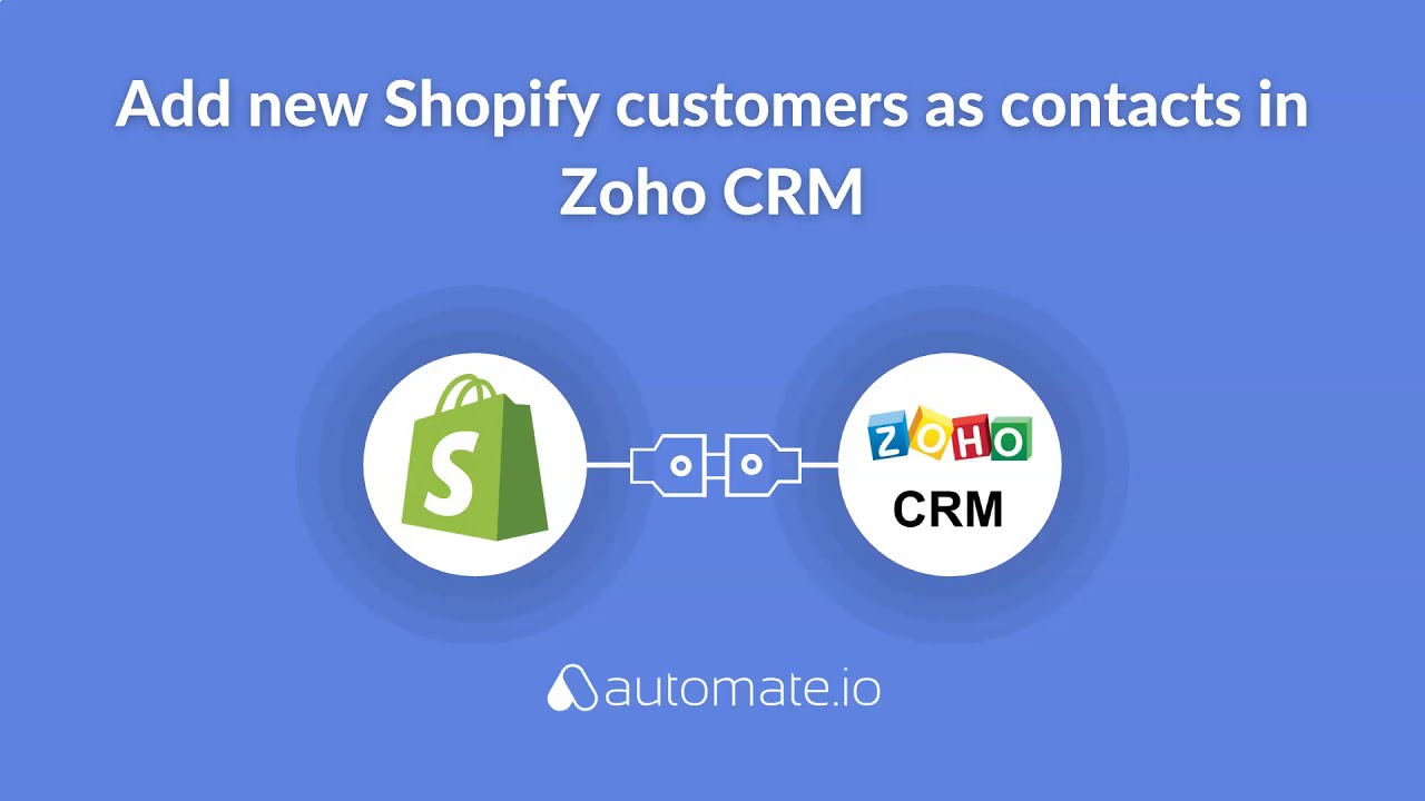 Shopify and Zoho CRM Integration 🛒 Add new Shopify customers as contacts in Zoho CRM - YouTube