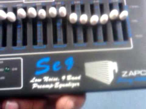 10 band zapco pre amp for sale $899 email me - YouTube