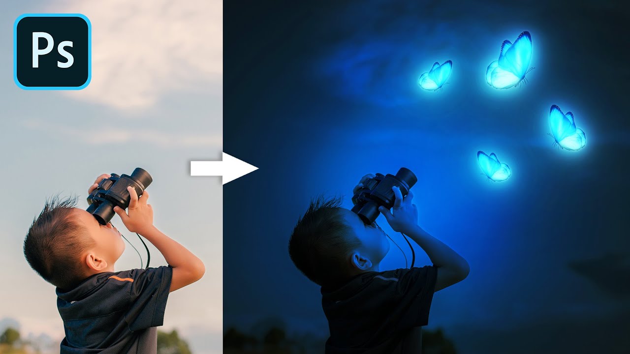 Glow Effect in Photoshop | Easy Tutorial - YouTube