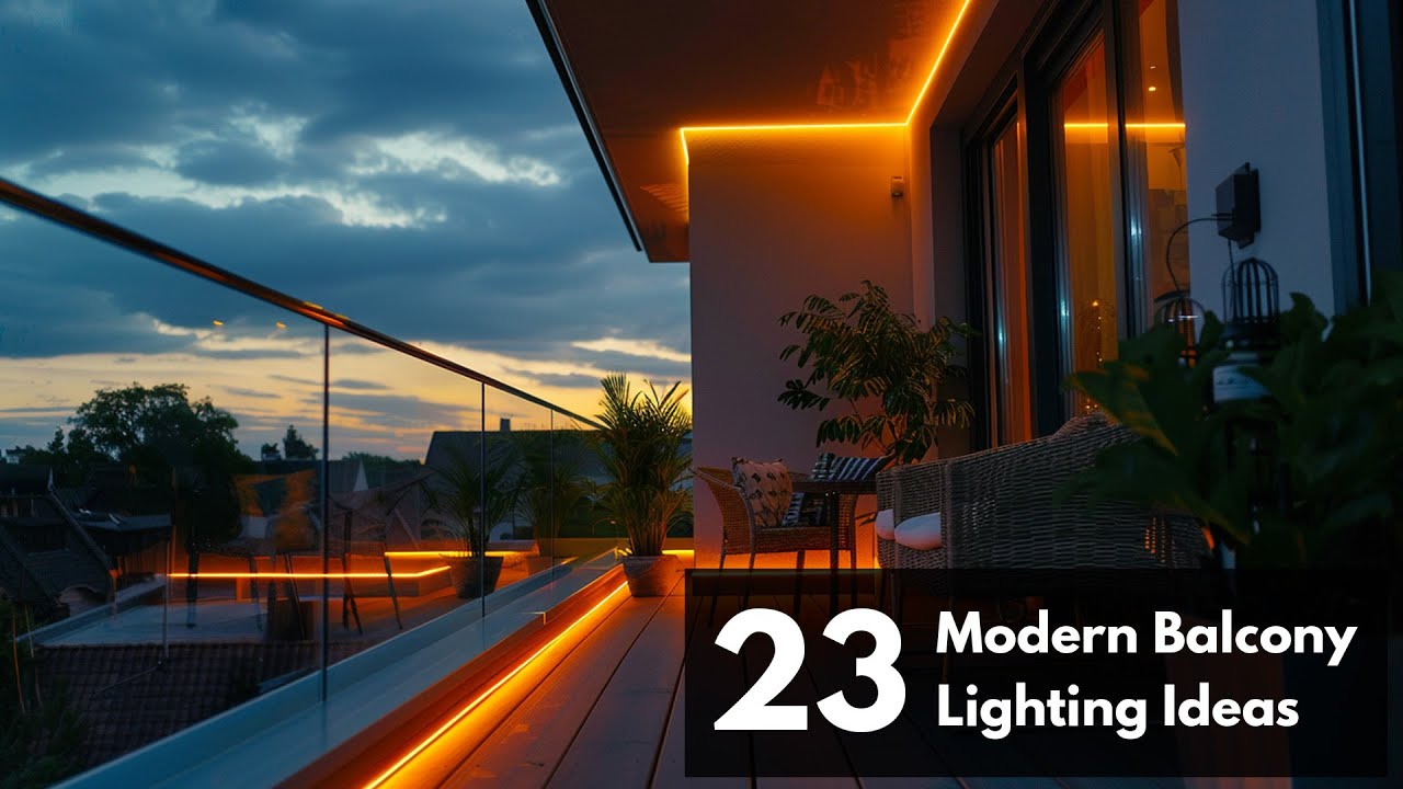 23 Modern Balcony Lighting Ideas to Elevate Your Home Decor - YouTube