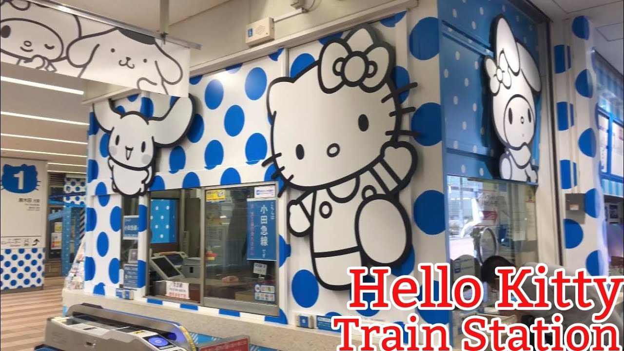 Hello Kitty Train Station Tokyo, Japan - YouTube