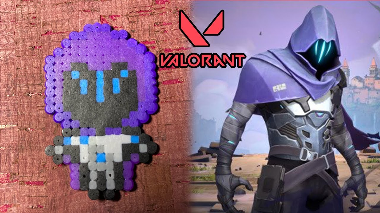 Omen from Valorant | TimeLapse | Perler, Hama & Arktal Beads - YouTube