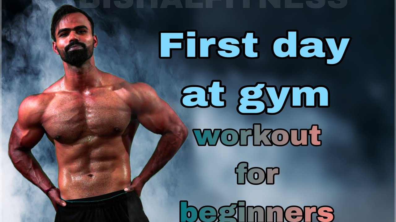 First day at gym//workout for beginners// Bishal Fitness#gym#biginners# ...
