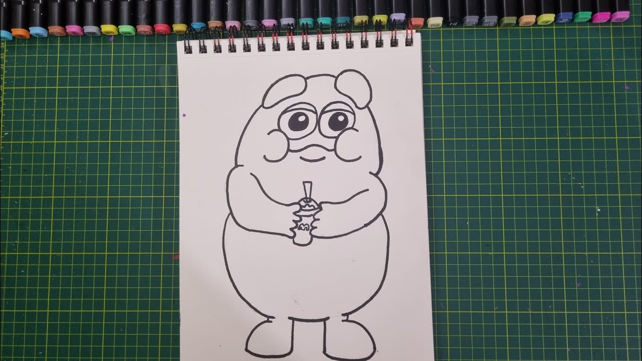 HOW TO DRAW GRIMACE (Lineart) - YouTube