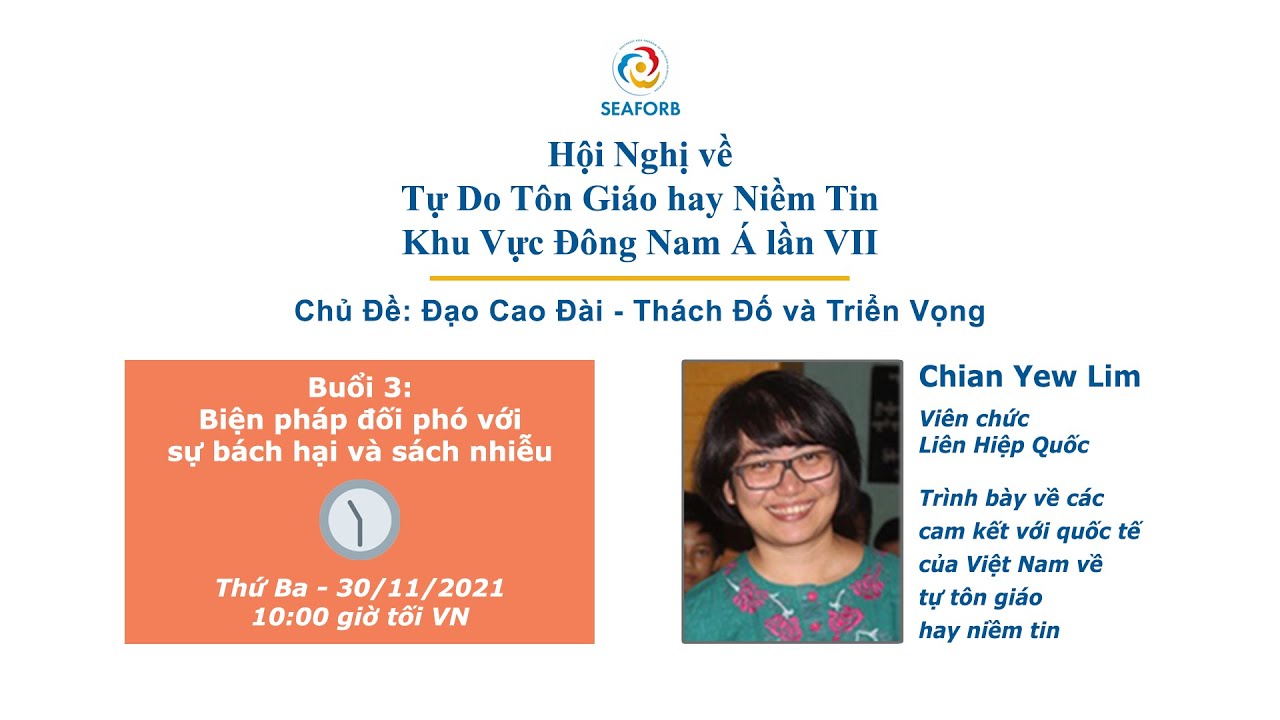 Phát biểu của cô Chian Yew Lim, viên chức nhân quyền tại văn phòng Cao ...