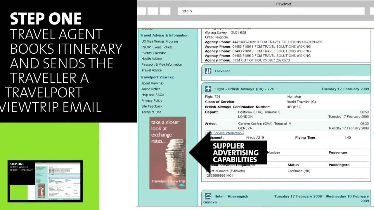 Travelport ViewTrip Online Check In - YouTube