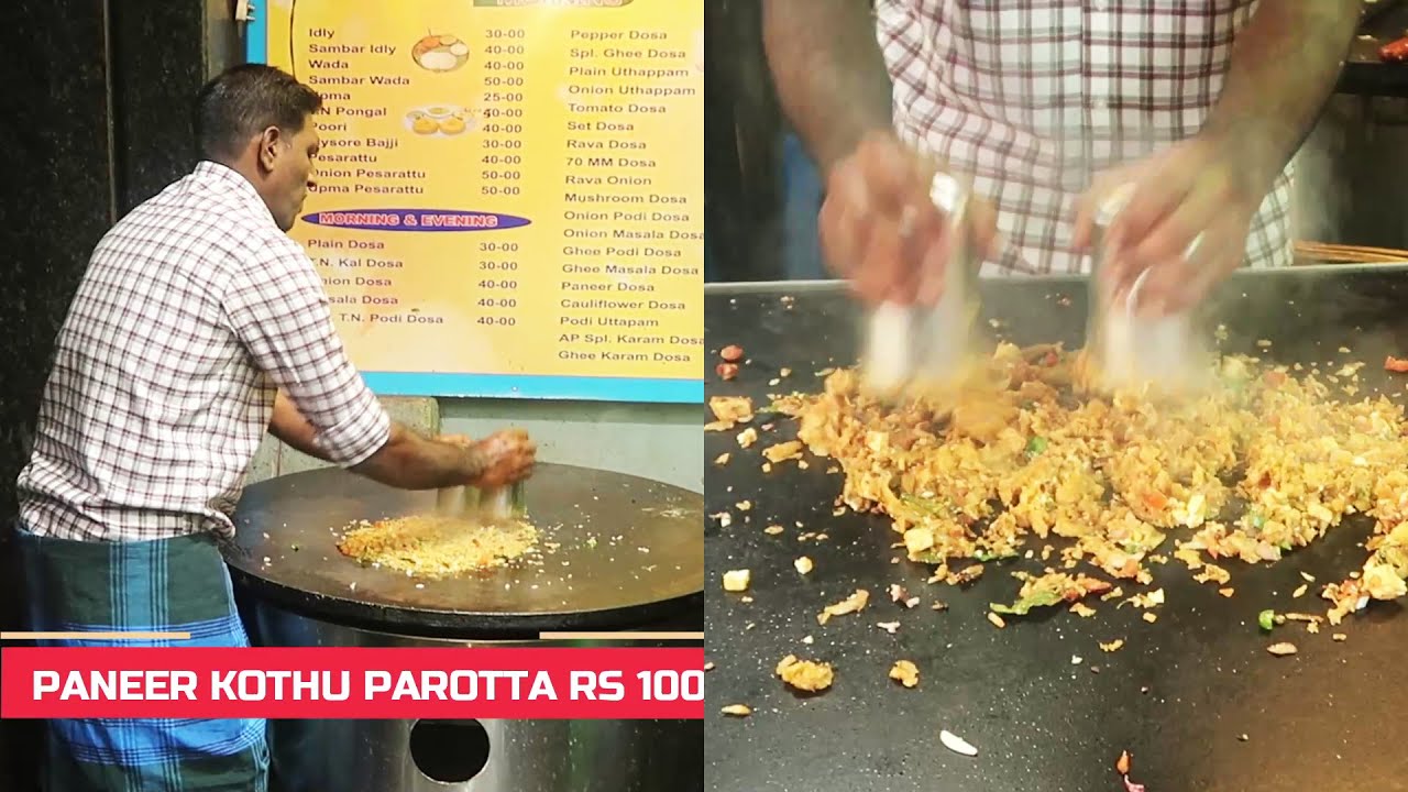 PANEER KOTHU PAROTTA MAKING | Hotel Tamilnadu | Tamilnadu Kothu Parotta ...