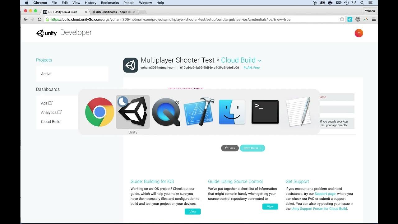 Unity Multiplayer Shooter Tutorial - Part 40: Launching Builds with Unity Cloud - YouTube