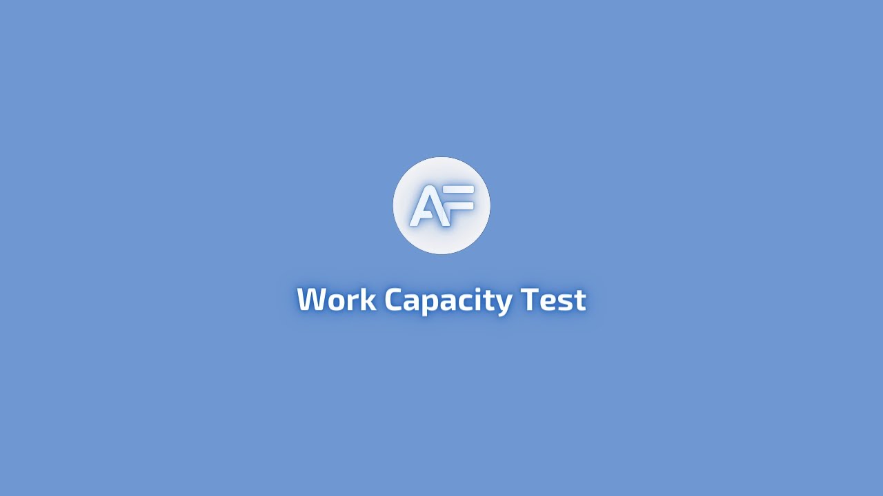 AF Work Capacity Test - YouTube