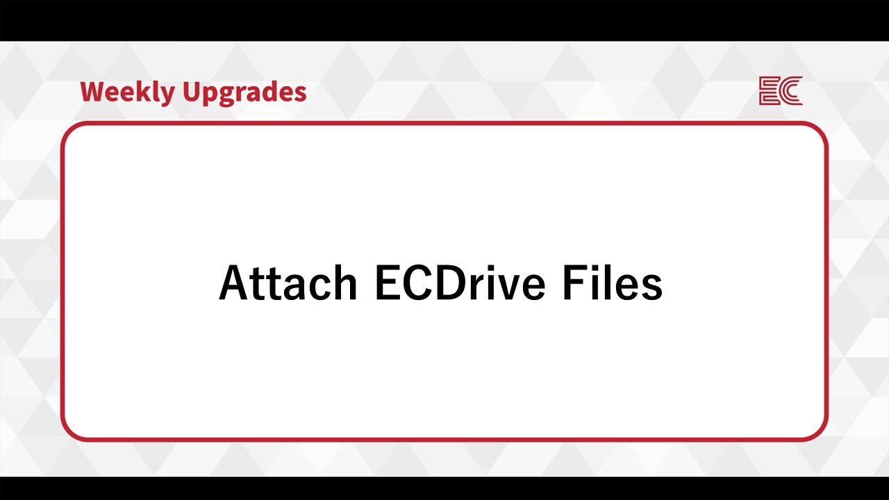 [ECOUNT Weekly Upgrades] Attach ECDrive Files - YouTube