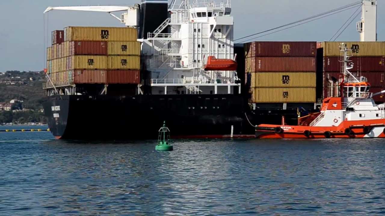 how the ship operates in the Port of Koper - YouTube