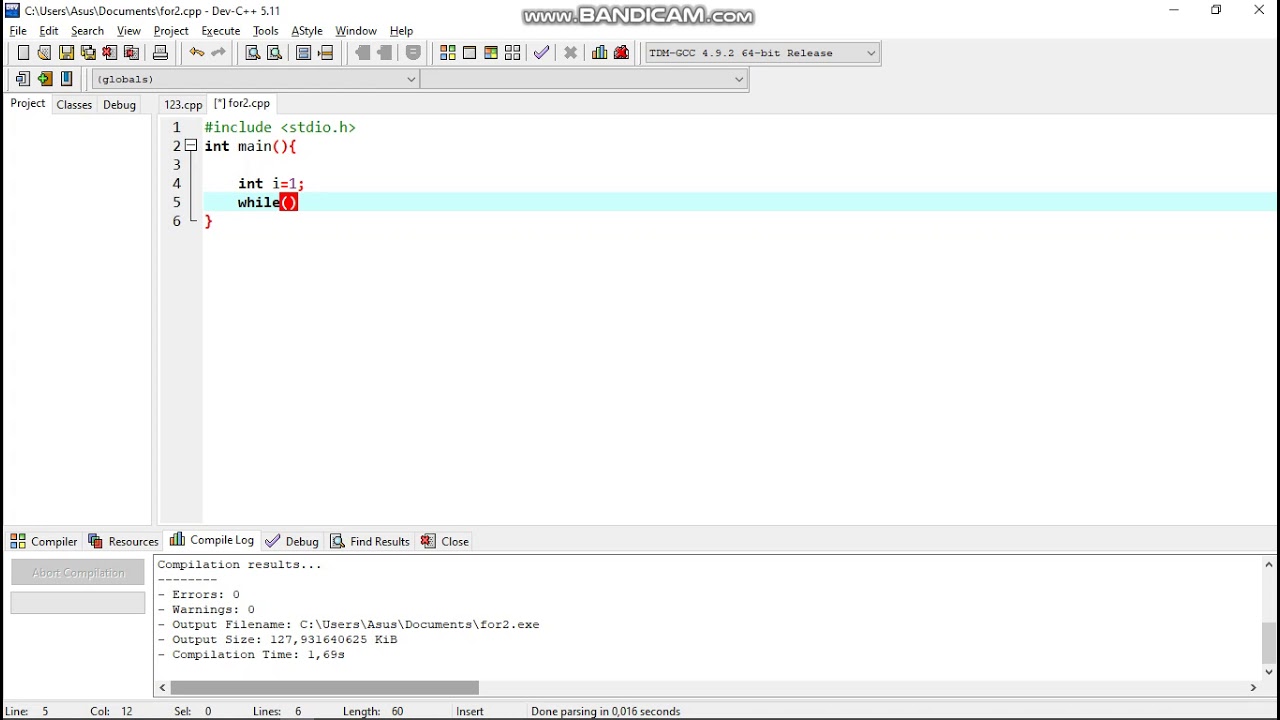 Contoh Program Perulangan While | Pemrograman Bahasa C - YouTube