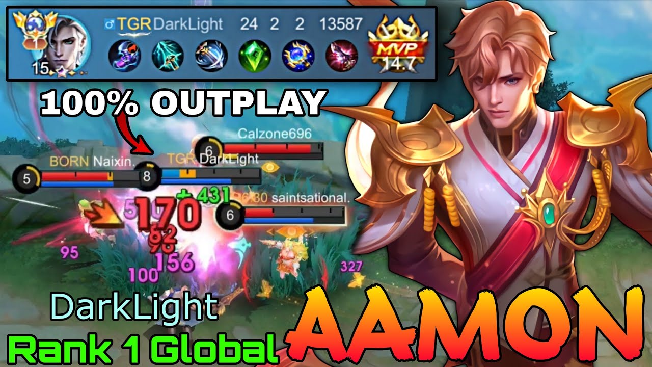 24 Kills Aamon Deadly Carry - Top 1 Global Aamon by DarkLight - Mobile ...