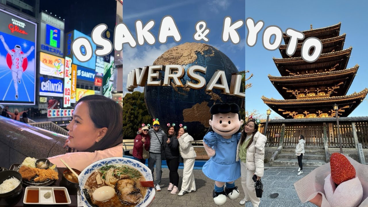 JAPAN VLOG | Dotonbori, Universal Studios Japan, Osaka Castle, Gion ...