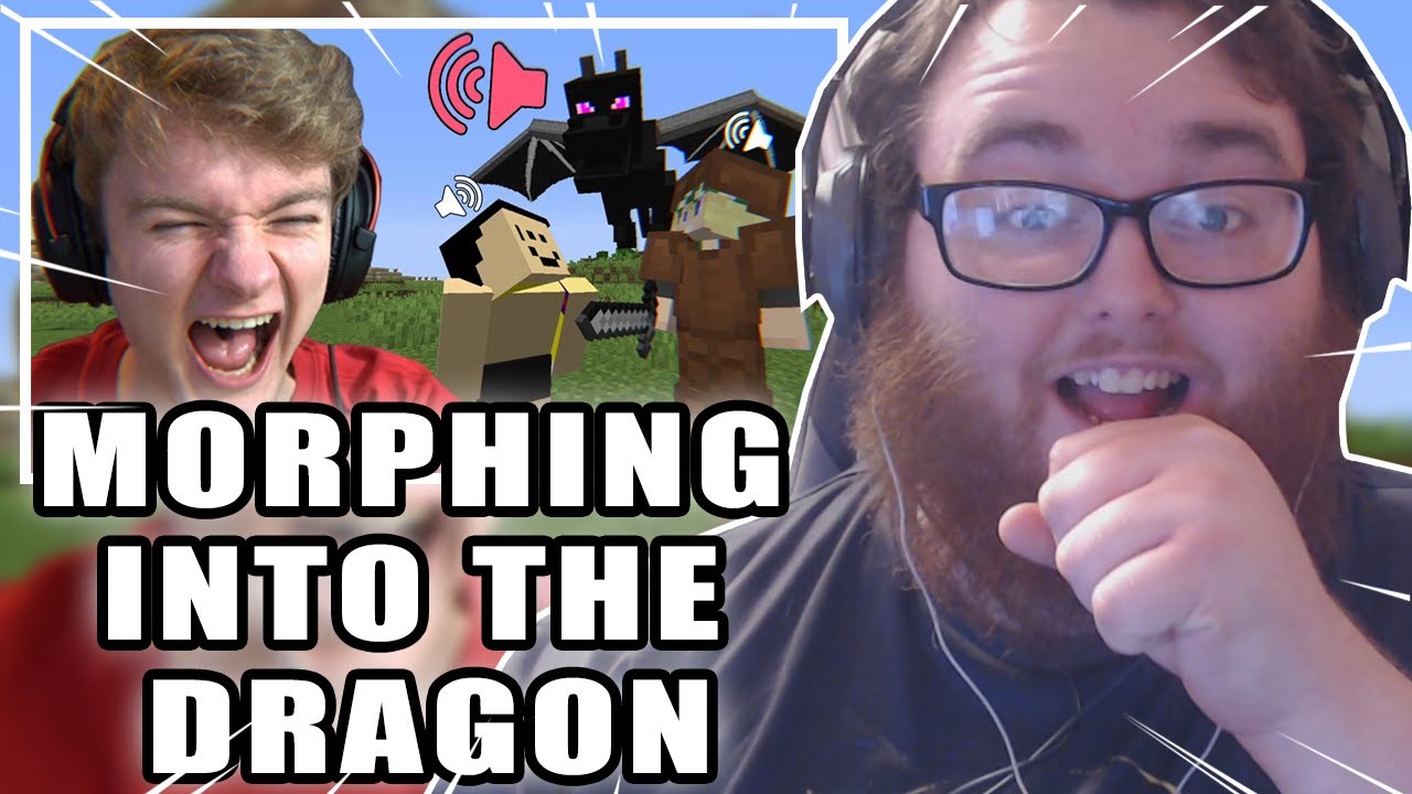 Minecraft's Dragon Morph Mod Is Very Funny REACTION!! - YouTube