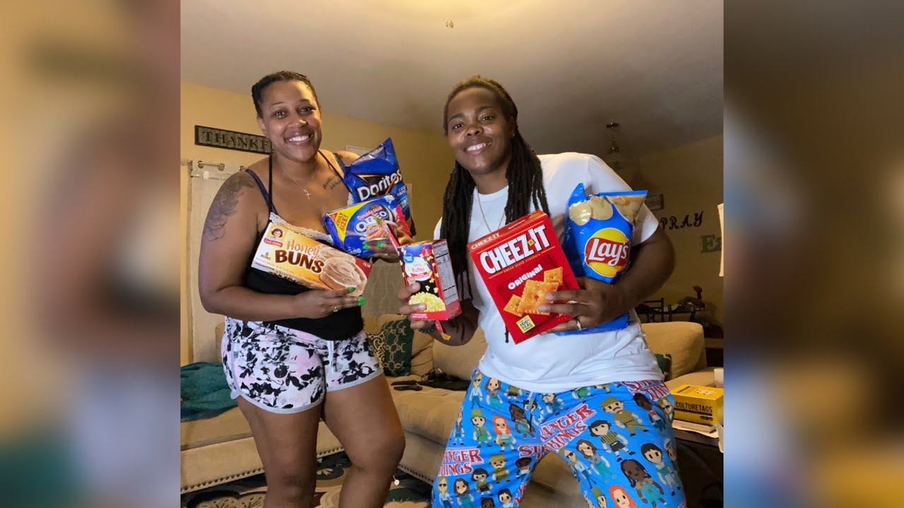 Walmart Pajama/Snack Swap (Couples Addition) - YouTube