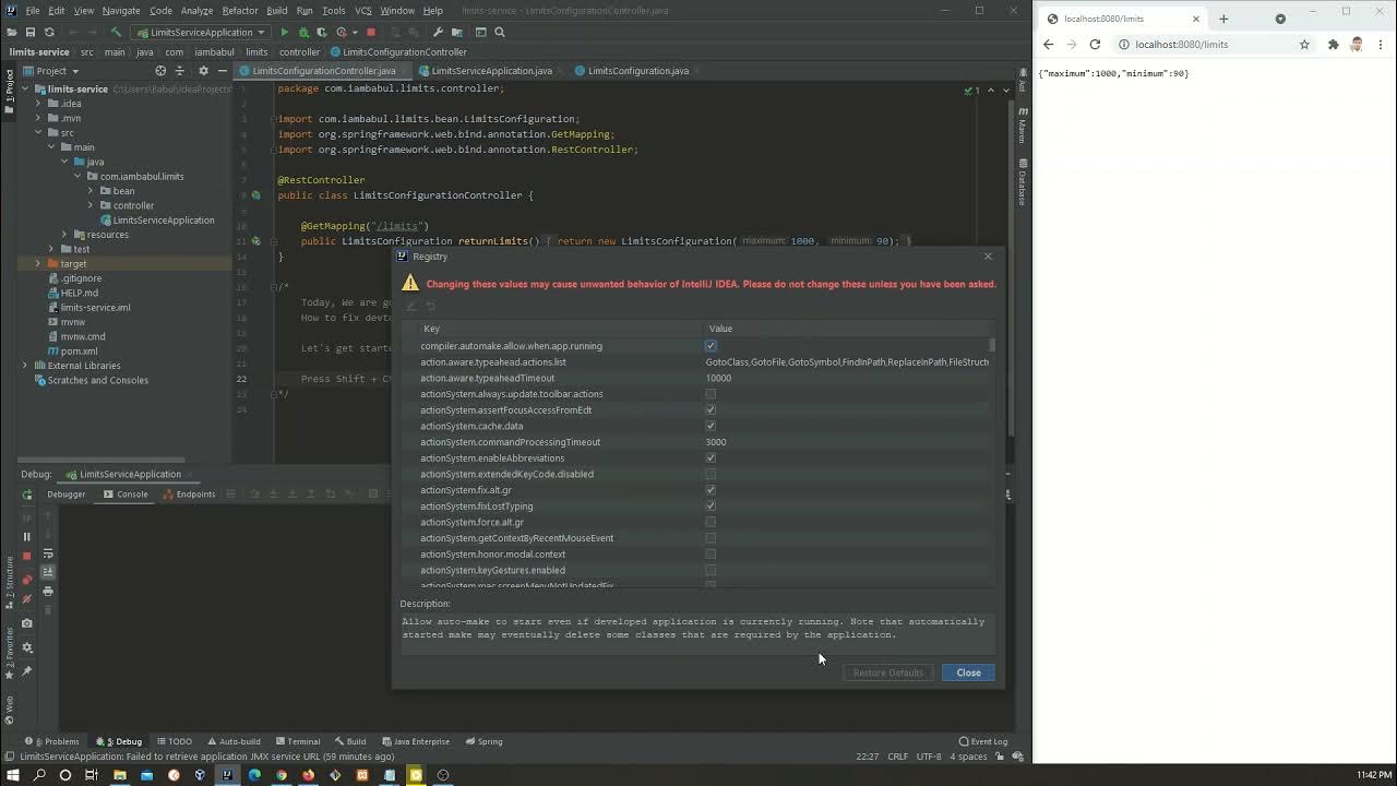 How To Fix Devtools Is Not Working In Intellij Idea Youtube