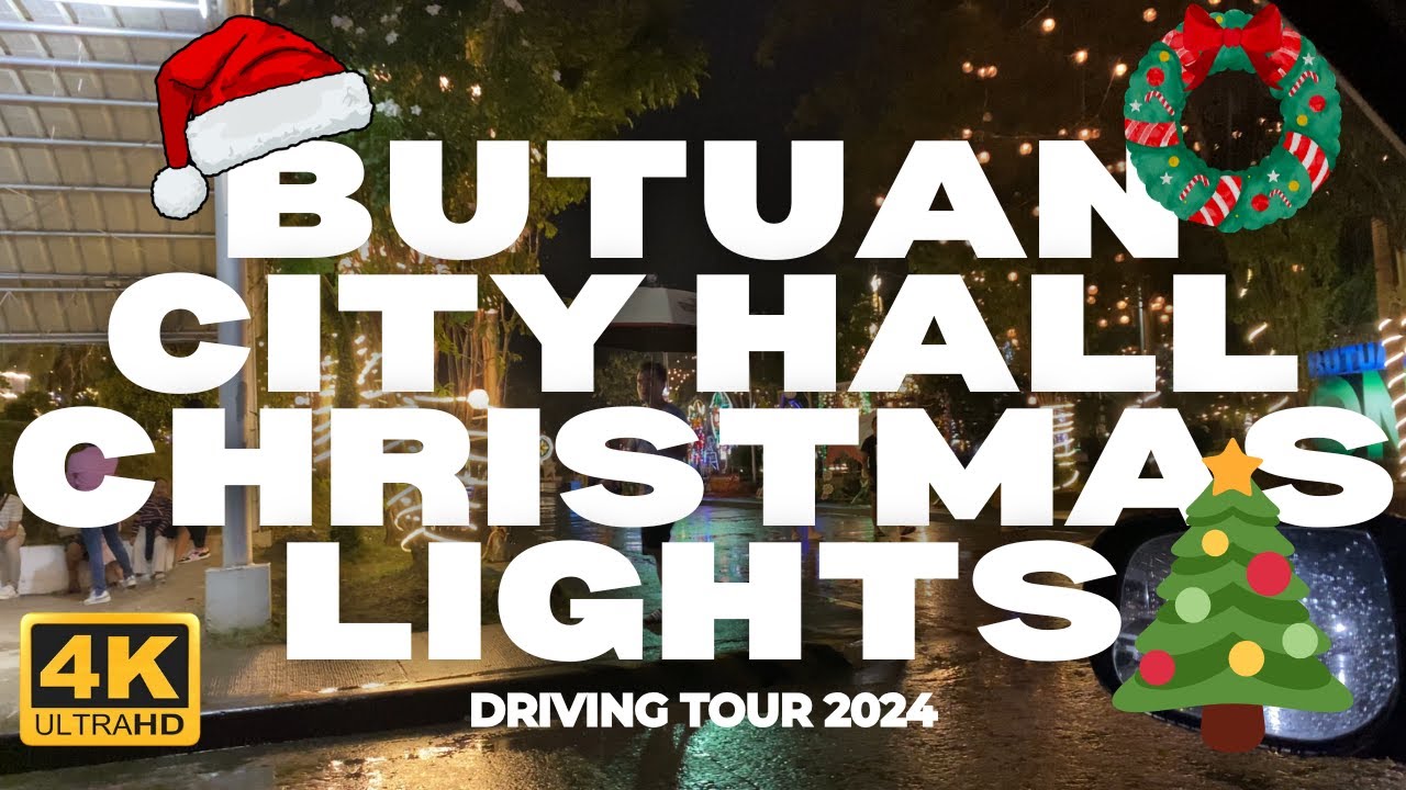 Butuan City Hall Christmas Lights - Drving Tour 2024 - YouTube