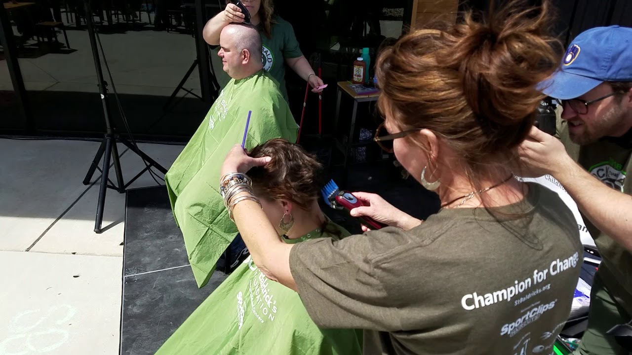 Paige St. Baldrick's shave 2018 - YouTube