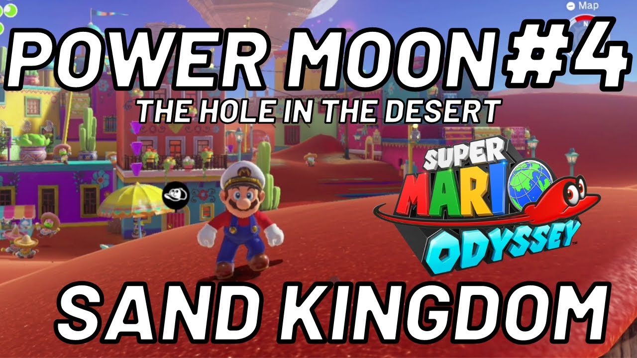 Super Mario Odyssey - Power Moon #4: Moon Shards in the Sand - Sand ...