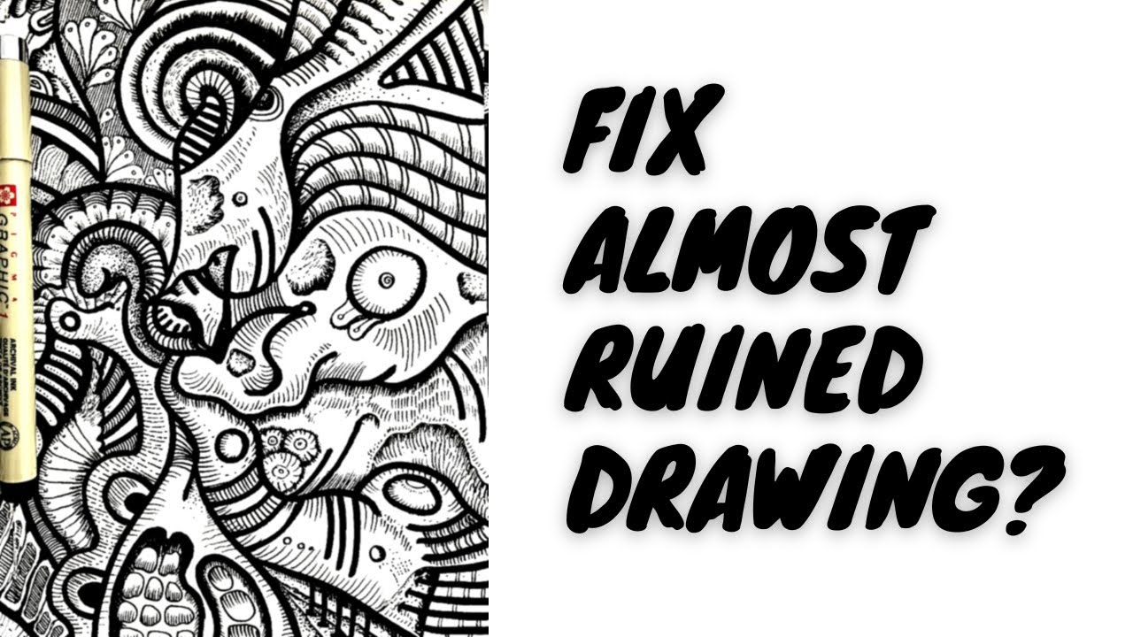 Saving an Almost-Ruined Drawing: A Step-by-Step Guide - YouTube