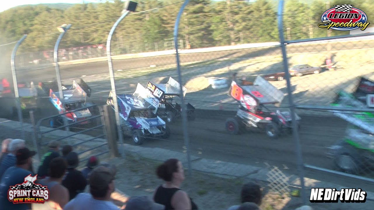 Highlights: 1st Feature - Sprint Cars of New England | Legion Speedway ...