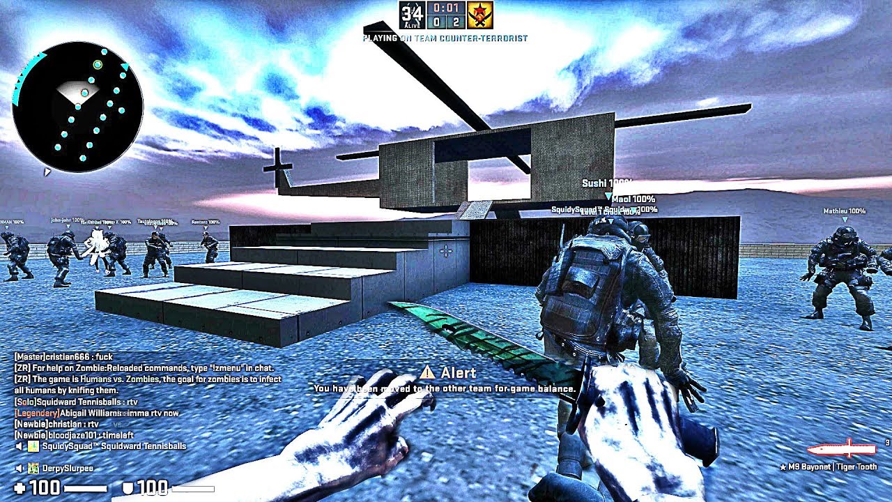 CS:GO · Zombie Escape Mod: ze_highest_to_lowest map - YouTube