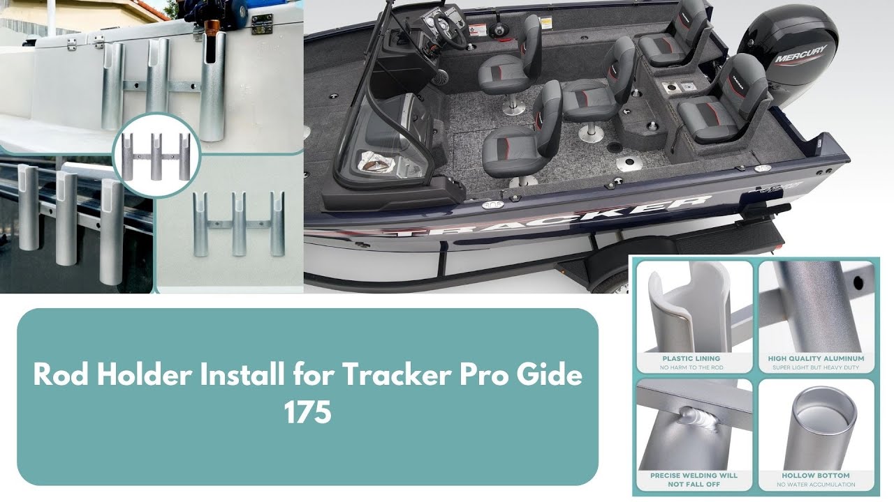 How to Install Rod Holders on a Tracker Pro Gide 175 - YouTube