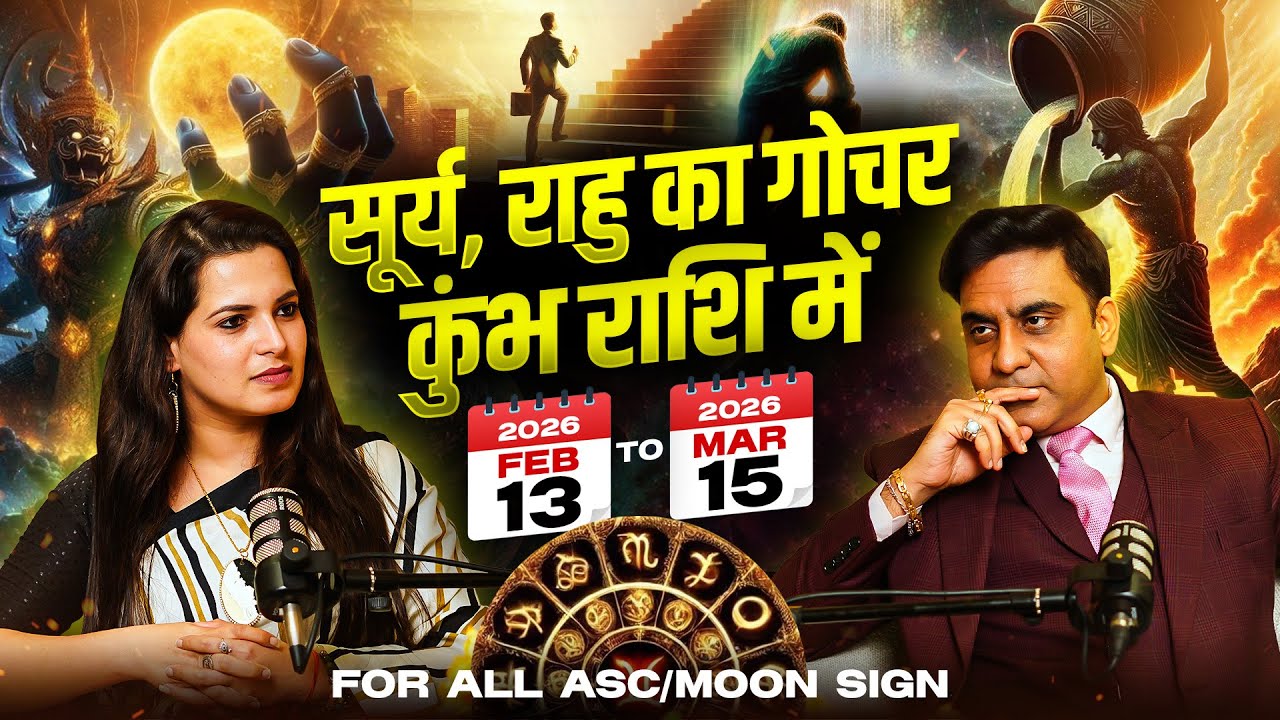 SUN+RAHU CONJUNCTION IN AQUARIUS FROM 13th FEBUARY TO 15th MARCH 2026 ...