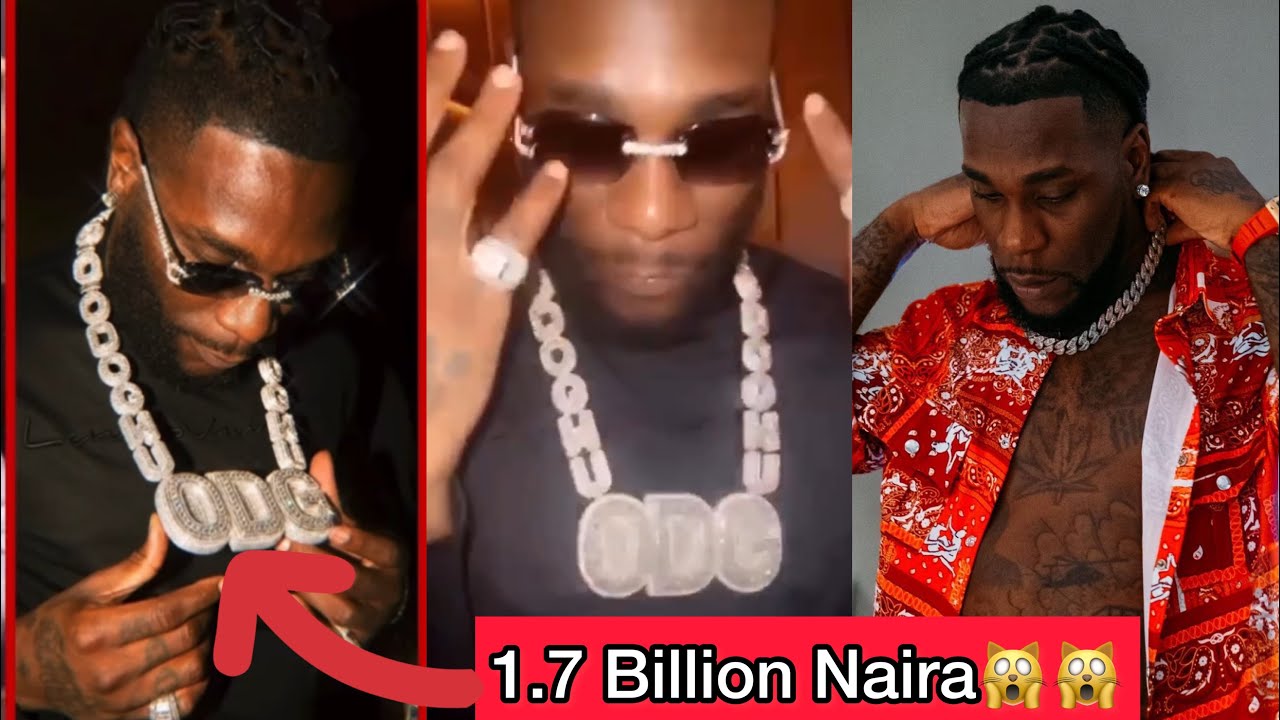 Burna Boy Shows Off A 1 Million Dollar Customised Diamond Chain He ...