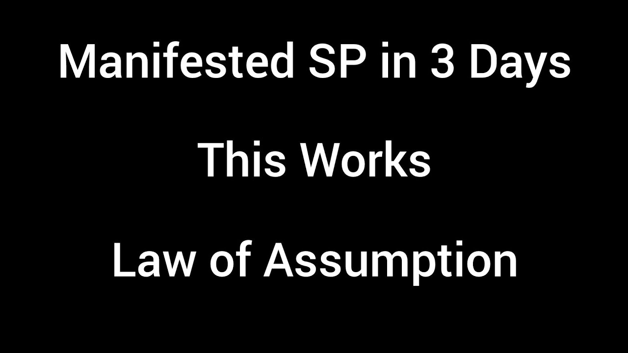 Manifest SP in 3 Days ? How to Manifest SP easily ? This worked ! Easy ...