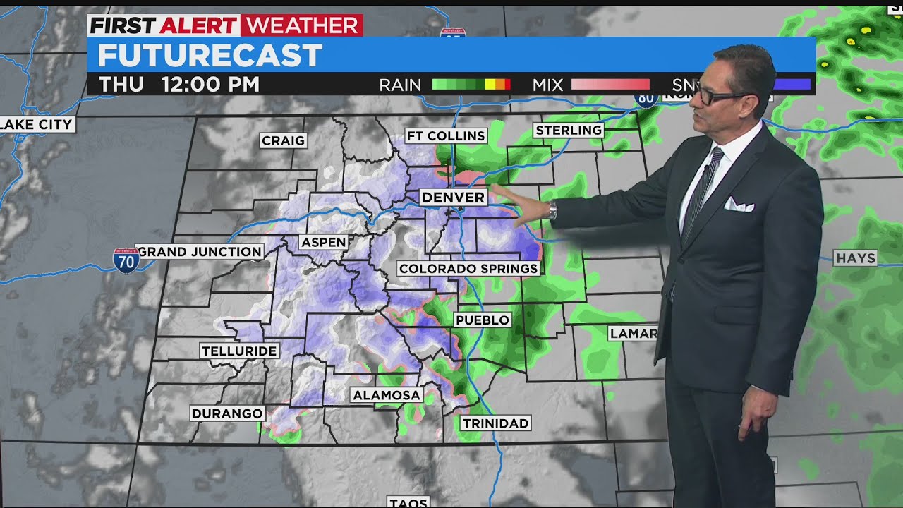 Cold front could bring first snow of season to Denver - YouTube