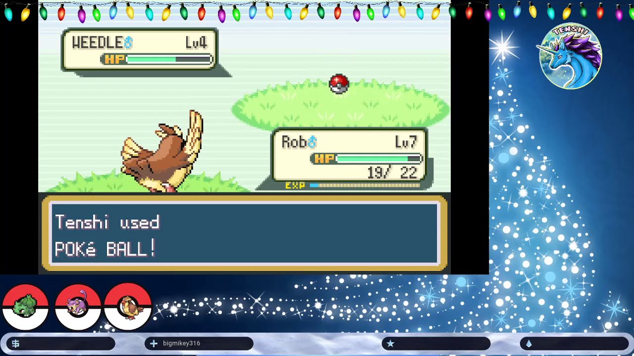 1st Nuzlock | PKMN Fire Red | "Sting" the Weedle - YouTube