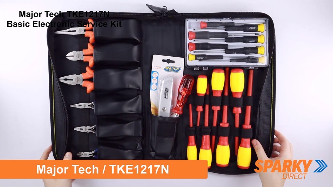 Major Tech TKE1217N | Basic Electronic Service Kit - YouTube