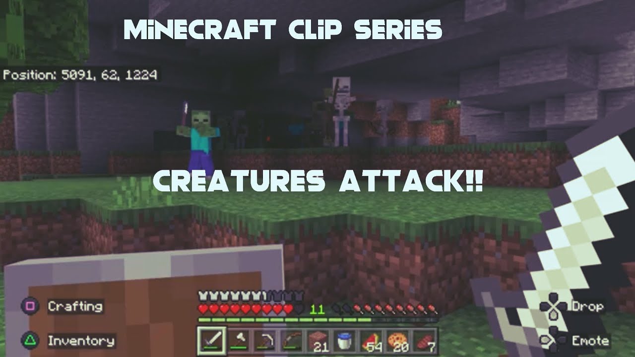 Creatures attack!! Minecraft Clips Series - YouTube